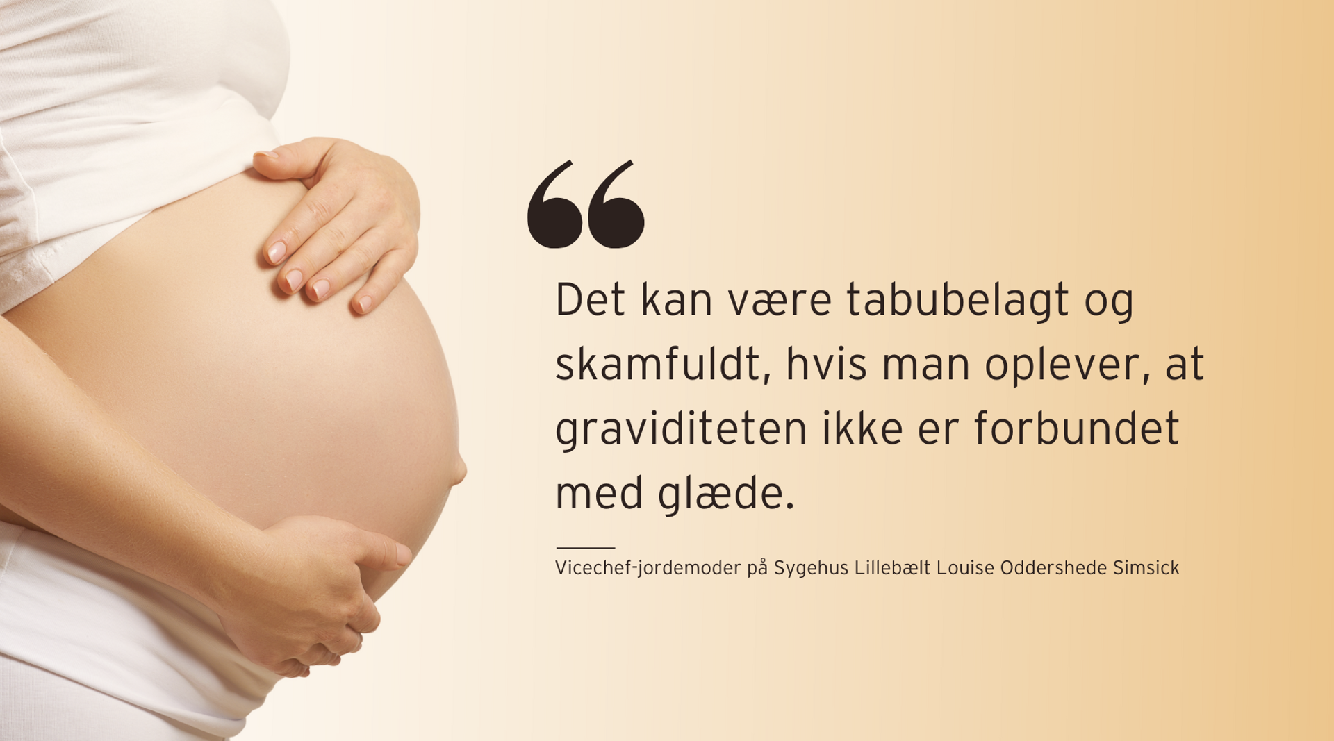 Gravide får mere tid med deres jordemoder til at tale om de svære ting